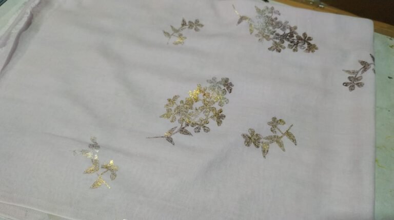 Chales de Noche - Pañuelo estampado metalizado para mujer