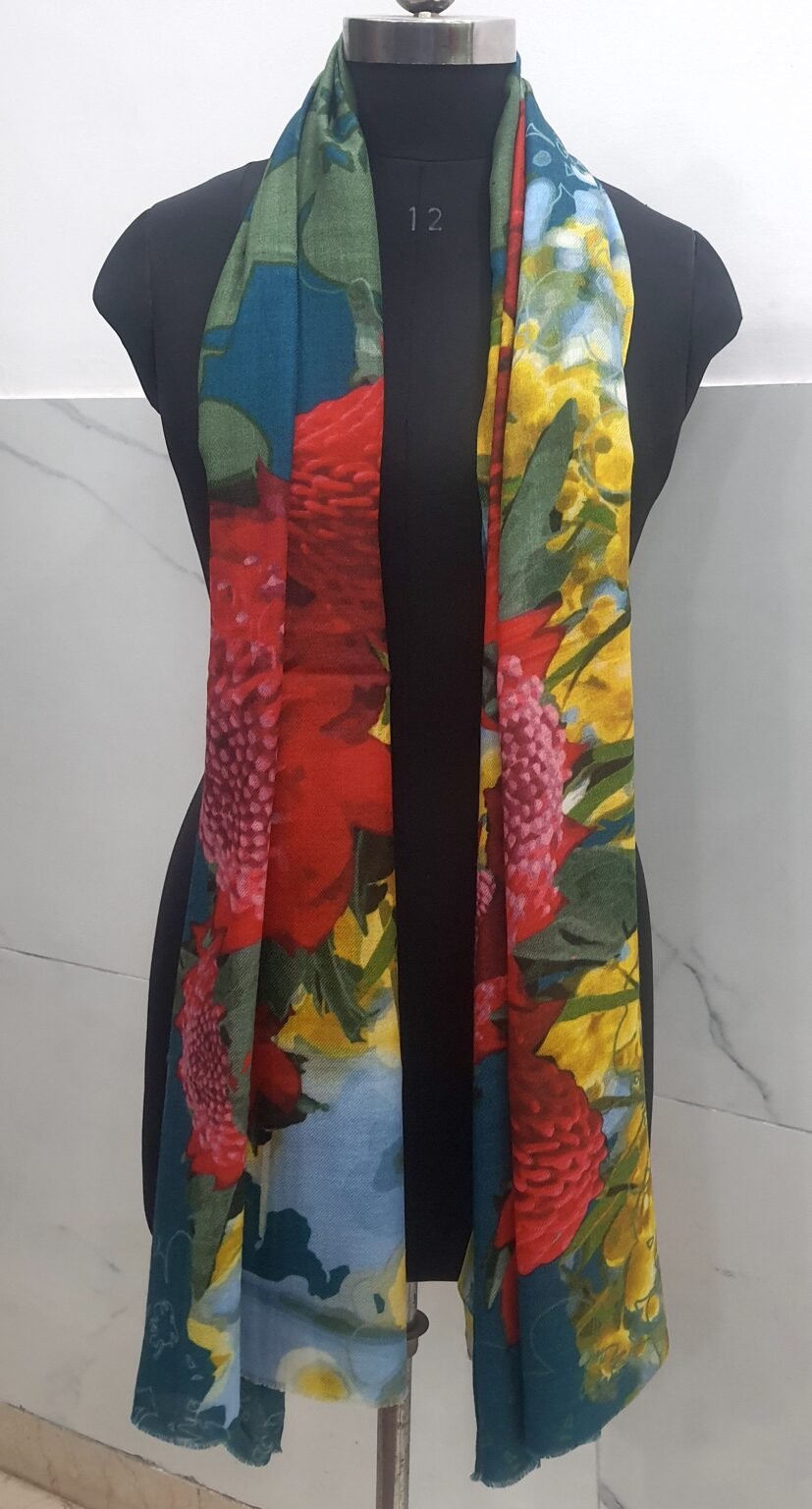 Wholesale Printed wool Scarves and Woolen Shawls